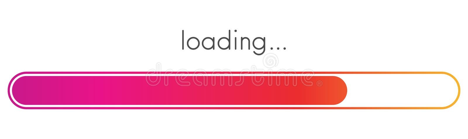 Loading Progress Bar. Set of Black Scale Stock Vector - Illustration of ...