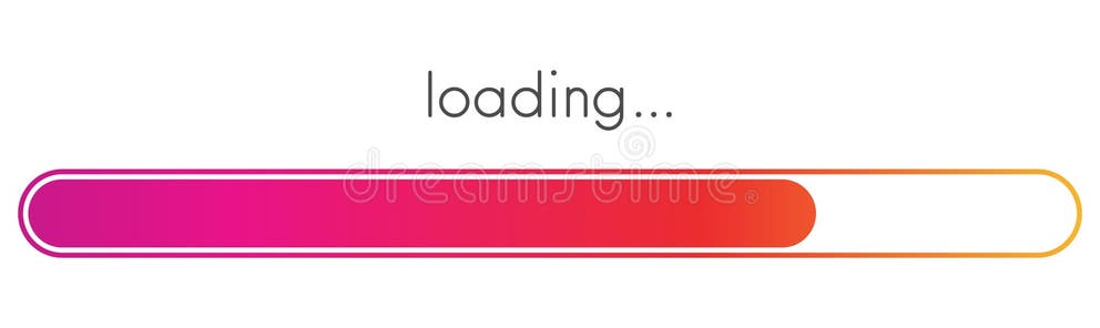 Loading Progress Bar. Pink Spectrum Scale. Stock Vector - Illustration ...