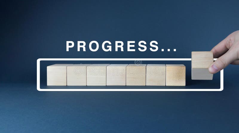 Loading Progress, Progress Bar To Success Stock Photo - Image of ...