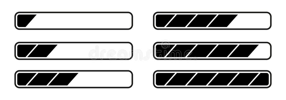 Loading or Progress Completed Percentage Bar, Loading Status Bar ...