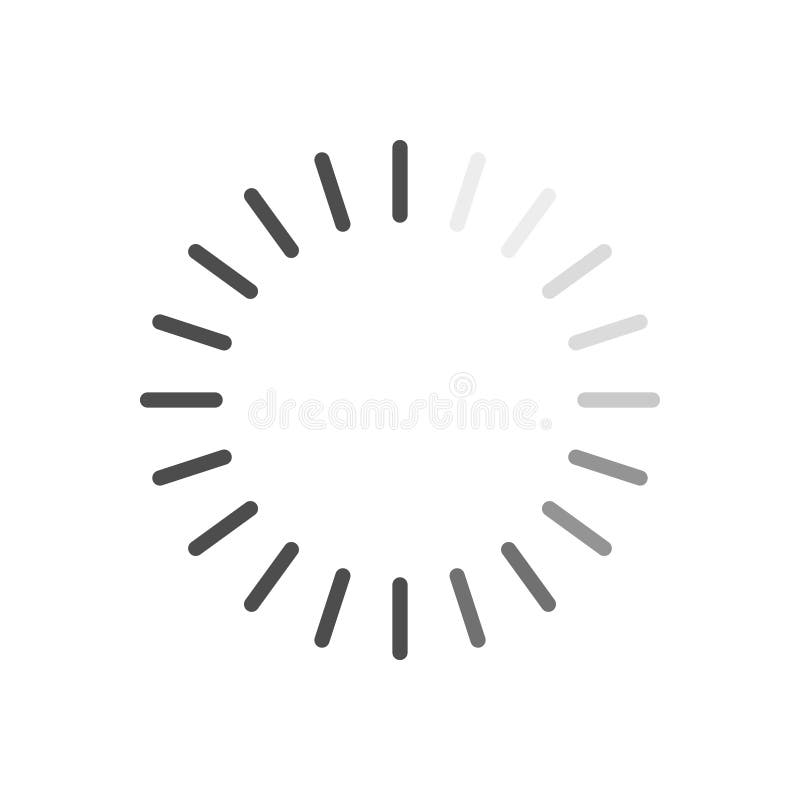 Loading Progress or Load Circle Icon Stock Vector - Illustration of ...