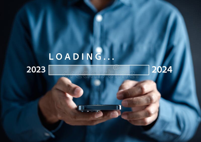 Loading Progress from 2023 To 2024 To Countdown Merry Christmas and ...