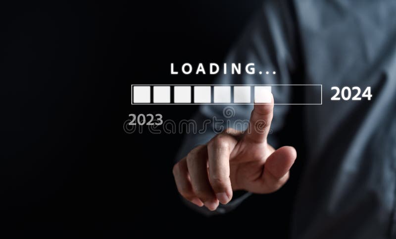 Loading Progress from 2023 To 2024 To Countdown Merry Christmas and ...