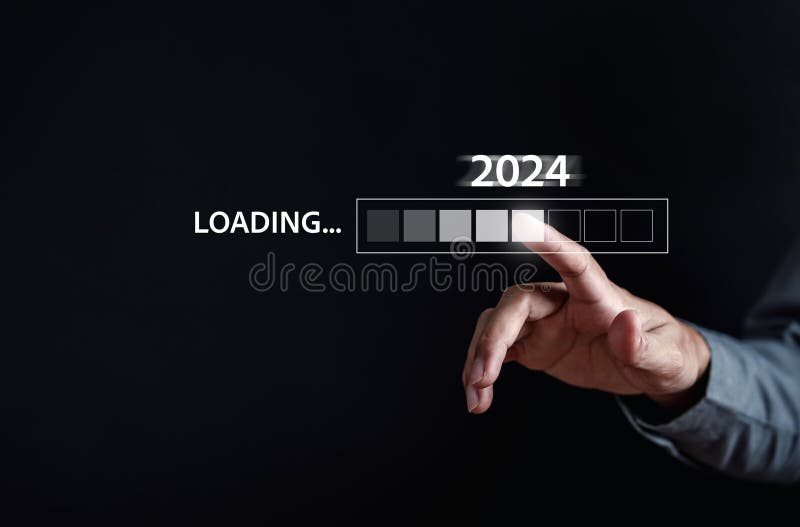 Loading Progress from 2023 To 2024 To Countdown Merry Christmas and ...