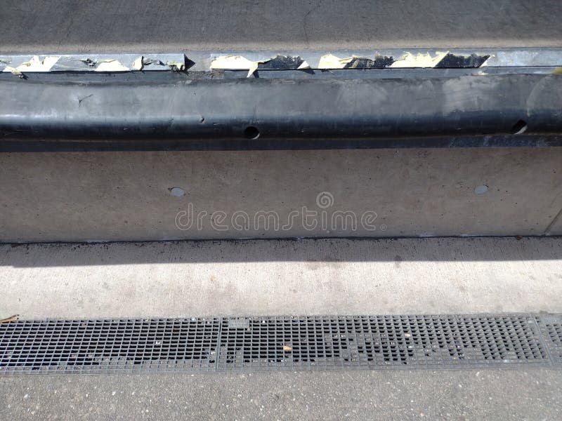 Loading Ramp with Broken Safety Stickes Stock Photo - Image of tire ...