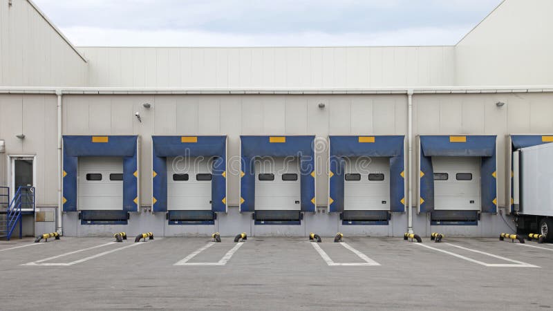Cargo doors stock image. Image of warehouse, distribution - 17284783