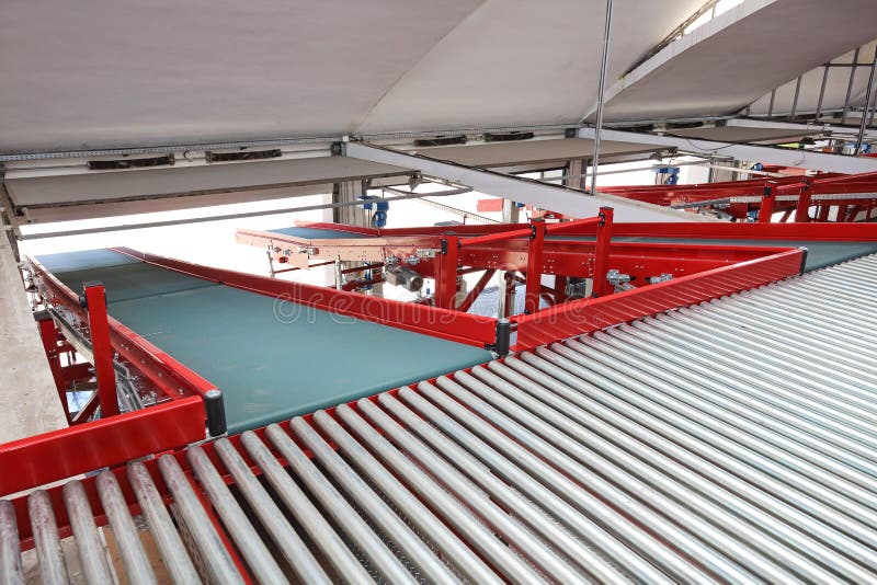 Conveyor Ramp stock photo. Image of line, automated, equipment - 79492230
