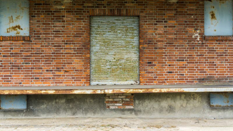 Loading Ramp of an Old Warehouse in Tangermuende Stock Image - Image of ...
