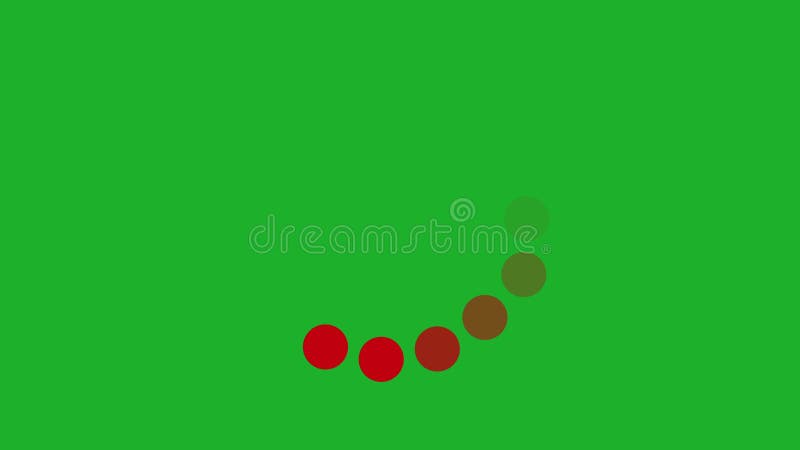 Loading Red Dots Circle Animation on Green Screen Stock Footage - Video ...