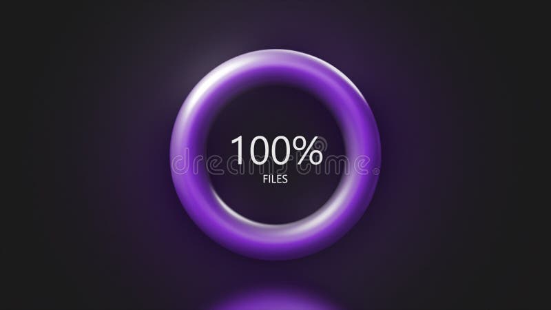 Loading Ring with Percentages. Motion Stock Photo - Image of interface ...