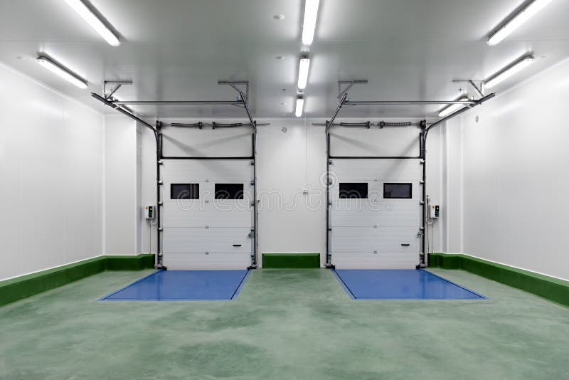 Loading Room for Goods in Cold Warehouse Storage Stock Image - Image of ...