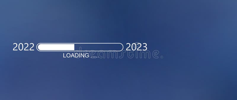 Loading Scale from Year To Year. from 2022 To 2023 Stock Photo - Image ...
