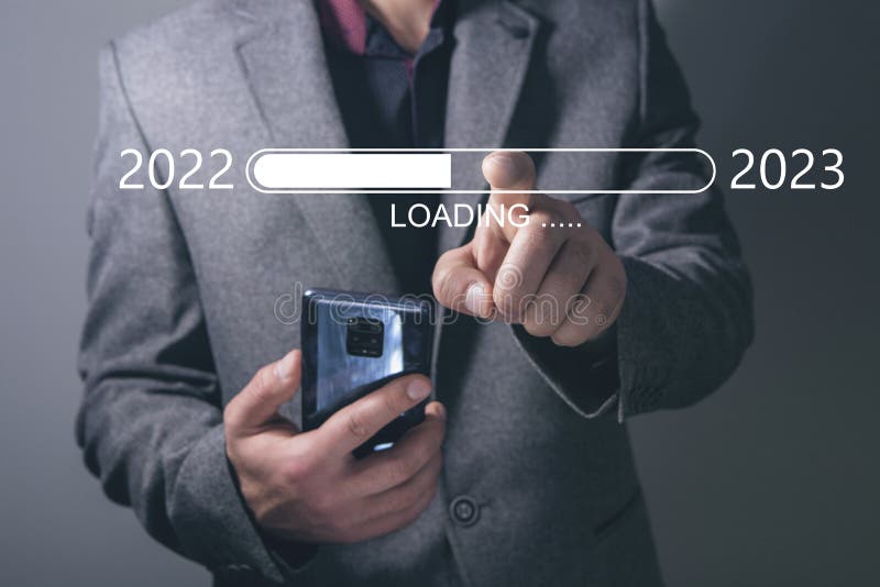 Loading Scale from Year To Year. from 2022 To 2023 Stock Image - Image ...