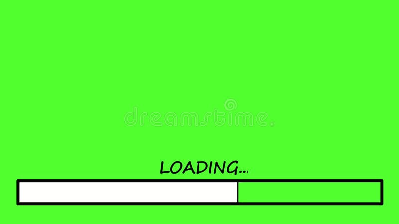 Loading Screen Animation. Video Footage on Green Screen Stock Video ...