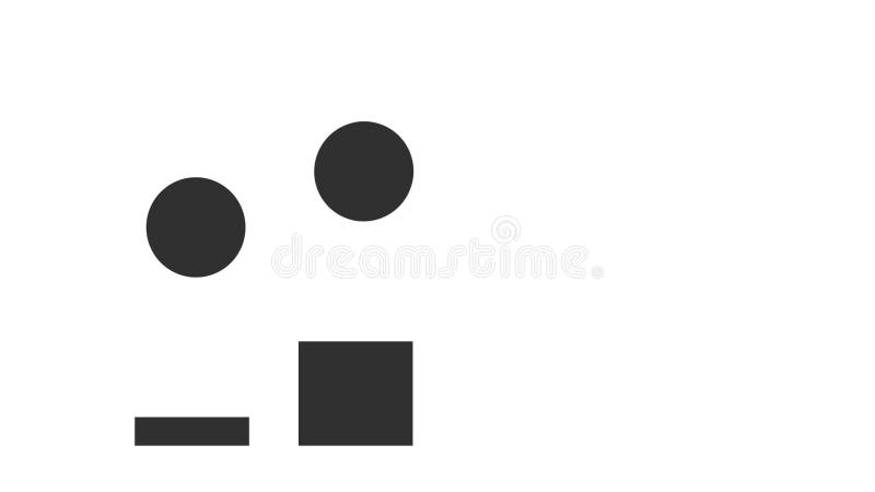 Loading Screen Bars Animation with Gray Bouncing Circles Stock Footage ...