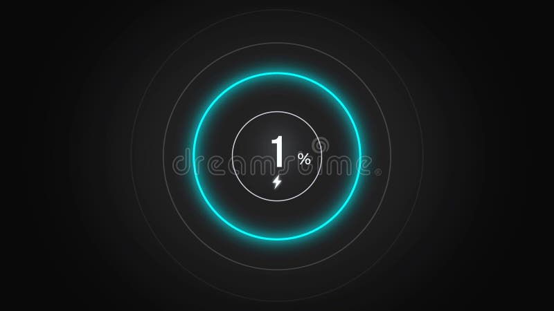 Loading screen at 1 . stock illustration. Illustration of screen ...