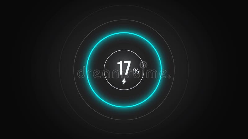 Loading screen at 17 . stock illustration. Illustration of 17battery ...
