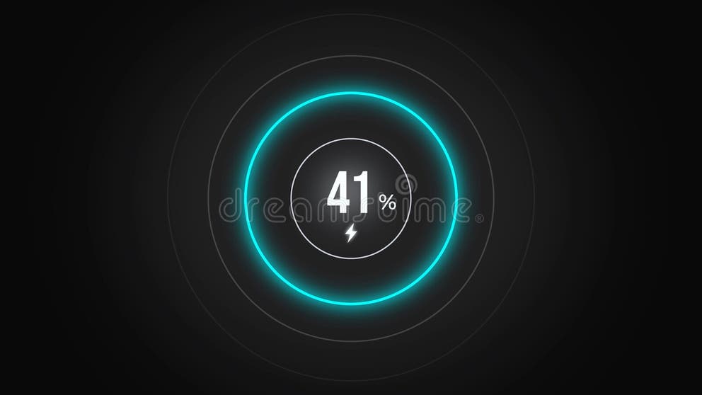 Loading screen at 41 . stock illustration. Illustration of percent ...