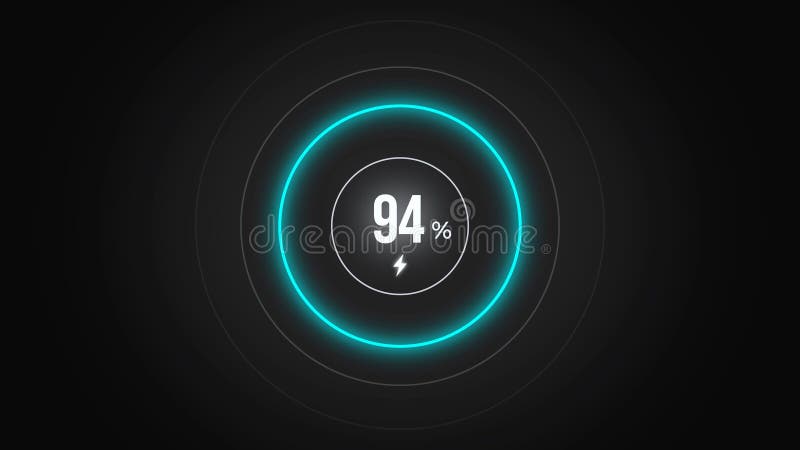 Loading screen at 94 . stock illustration. Illustration of smartphone ...