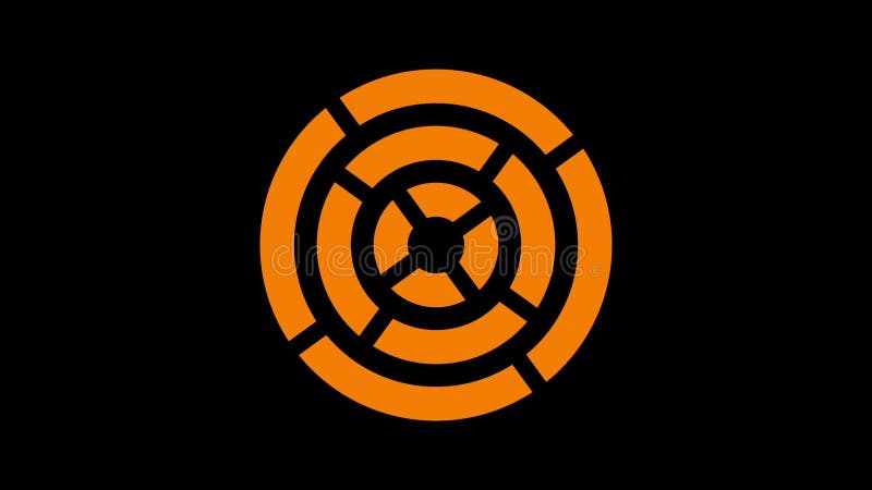 Loading Screen Circular, Fiery Orange and Red on Black Background ...