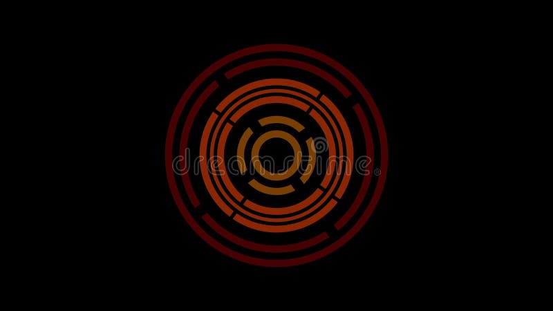 Loading Screen Circular, Fiery Orange and Red on Black Background ...