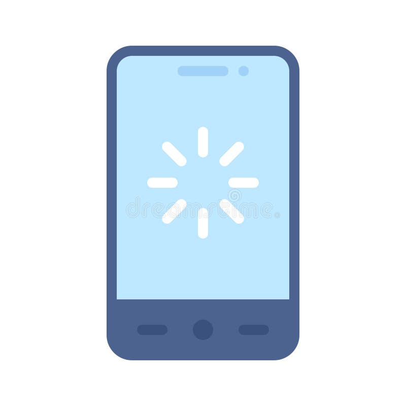 Loading Screen Icon, Mobile Application Vector Illustration Stock ...