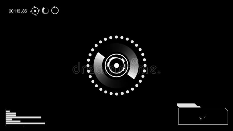 4k Loading Screen - White Point on Blue Background. Animation Circle ...