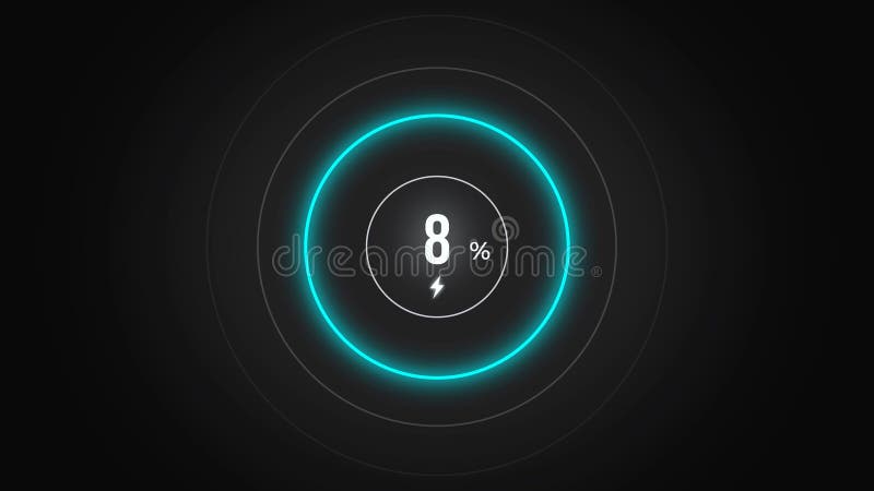 Loading screen at 8 . stock illustration. Illustration of 8battery ...