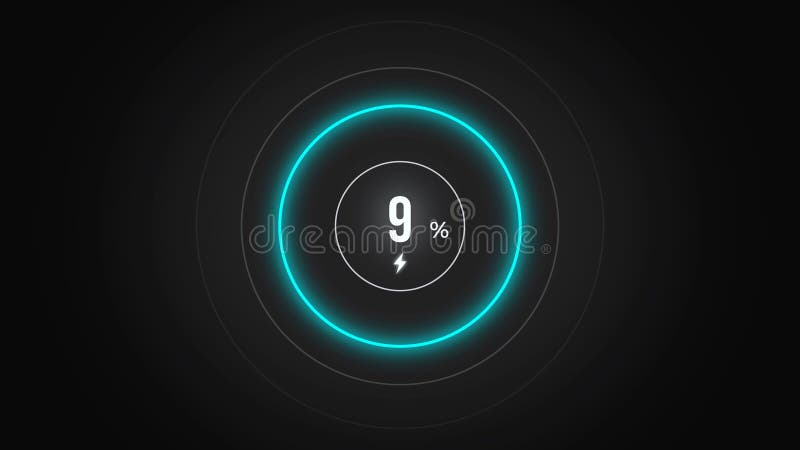 Loading screen at 9 . stock illustration. Illustration of status ...