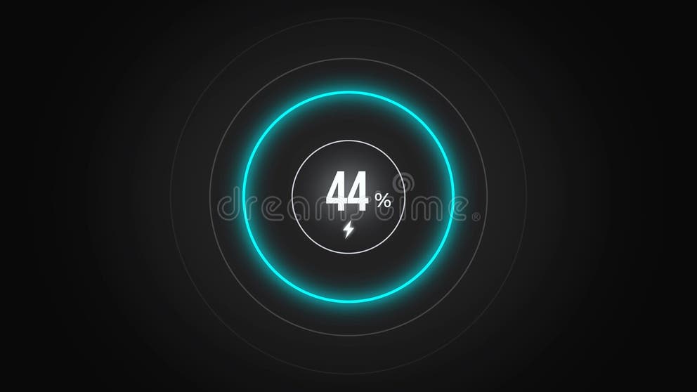 Loading screen at 44 . stock illustration. Illustration of screen ...