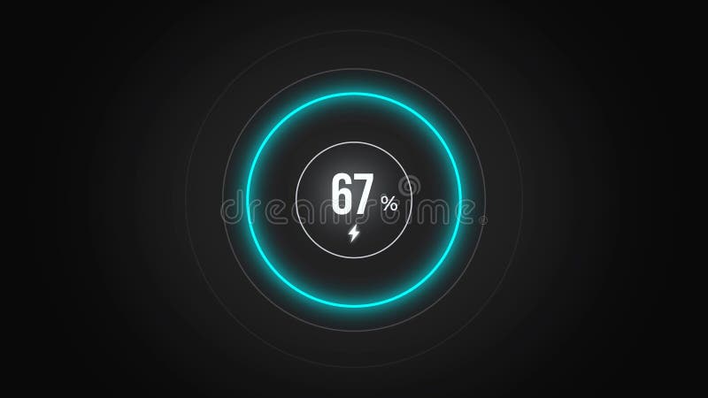 Loading screen at 67 . stock illustration. Illustration of display ...