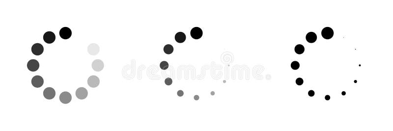 Loading Screen Round Circle Progress Countdown Bar Ui Application Stock ...