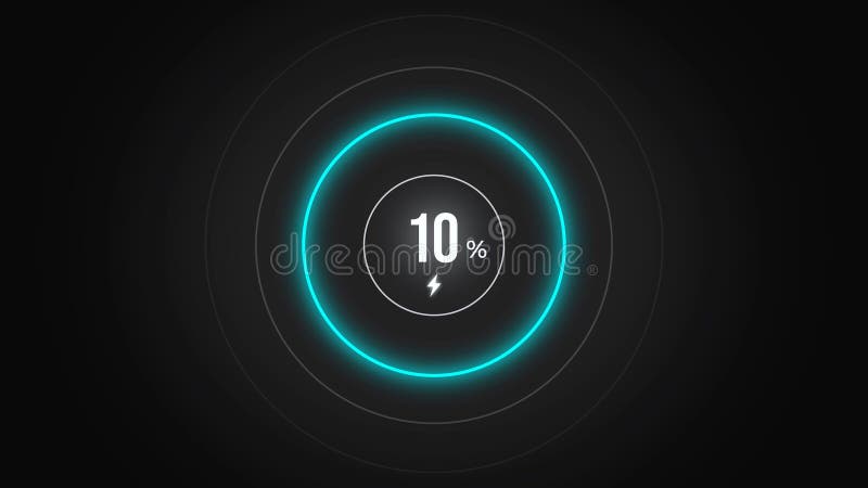 Loading screen at 10 . stock illustration. Illustration of status ...