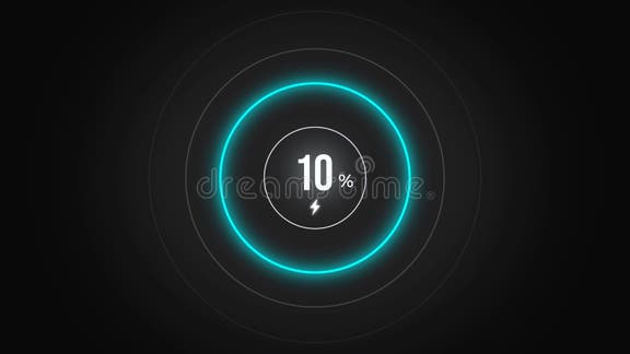 Loading screen at 10 . stock illustration. Illustration of status ...