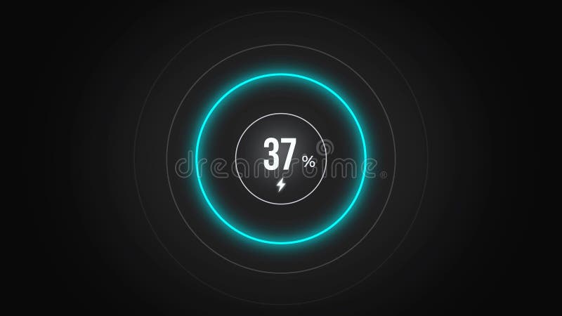 Loading screen at 37 . stock illustration. Illustration of digital ...