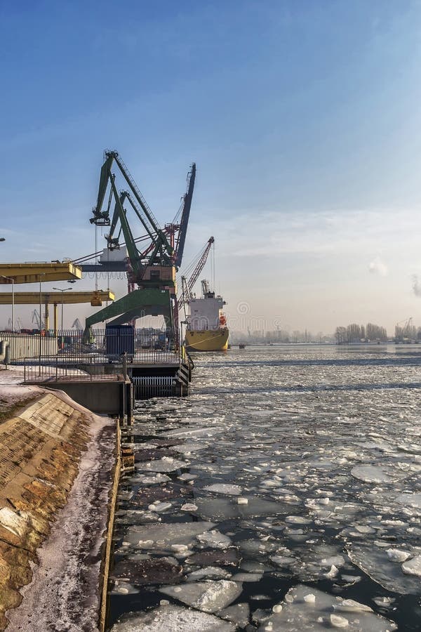 Loading a ship stock photo. Image of maritime, container - 37872912