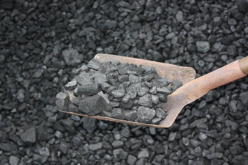 Loading shovel coal stock image. Image of loading, heat - 46555645