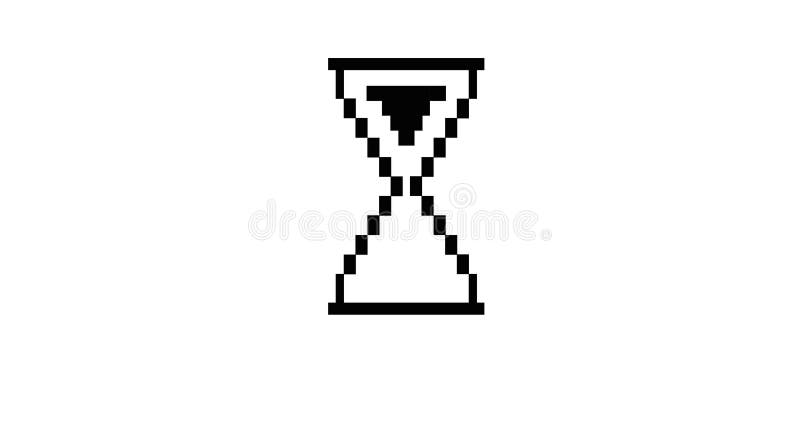 Loading and Spinning Hourglass. Loop Animation Stock Video - Video of ...