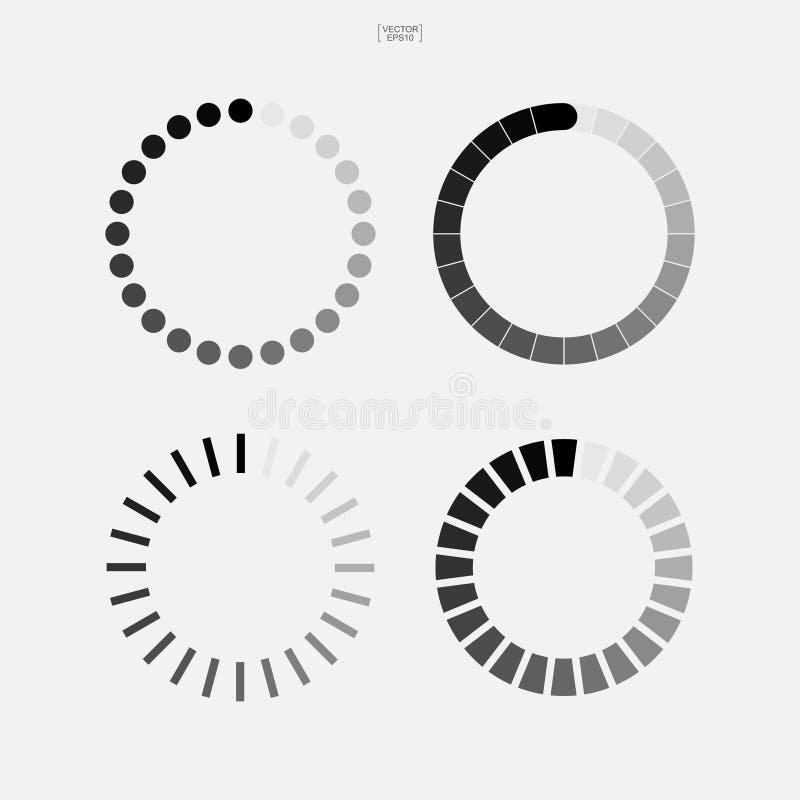 Loading Symbol. Abstract Spinner Icon for Web Design. Vector. Stock ...