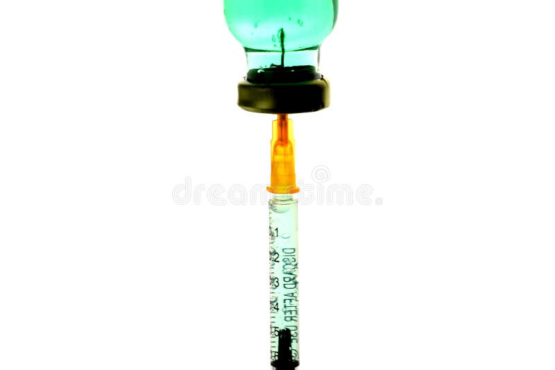 Loading a Syringe with Vaccine Stock Image - Image of loading, health ...