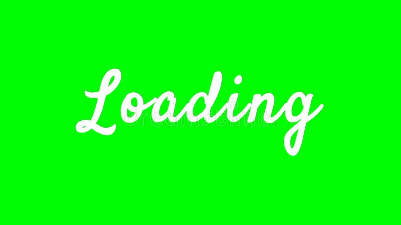 Loading Text Green Screen Animated Video Stock Footage - Video of progress, screen: 381057642