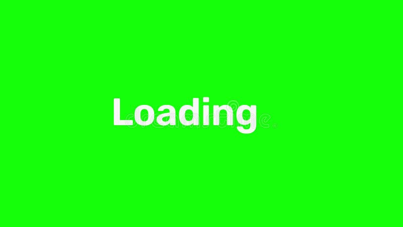 Loading Text Typewriter Animation Looping Green Screen Background Stock Footage - Video of ...