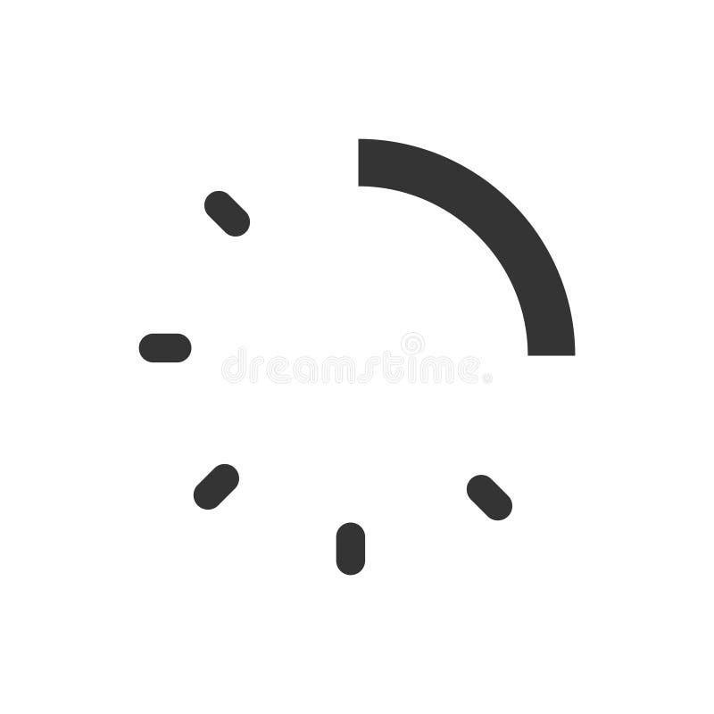 Loading Time Icon stock vector. Illustration of waiting - 129166651