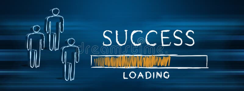 Loading To Business Growth Success Concept Stock Illustration ...