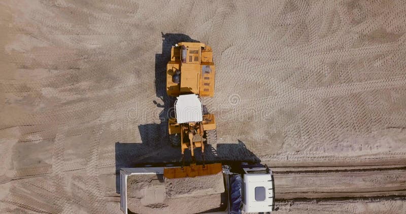 The Work of Loading Equipment in the Sand Quarry Stock Video - Video of ...