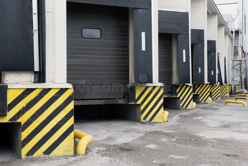 Loading and Unloading Dock Gates and Dock Shelters in the Area Stock ...