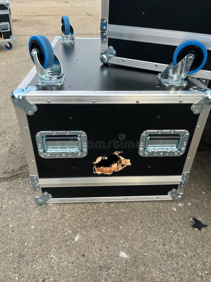 Loading or Unloading Incident: Road Cases Fell Off a Truck Trailer at ...