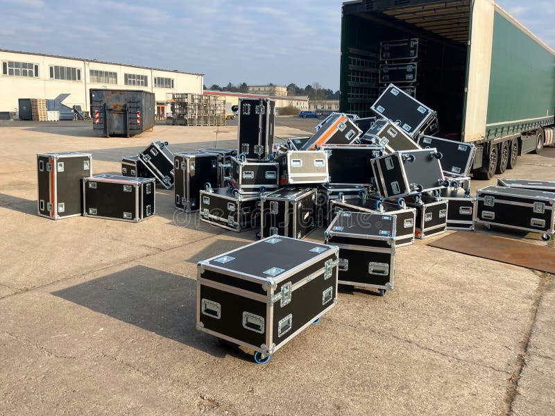 Loading or Unloading Incident: Road Cases Fell Off a Truck Trailer at ...