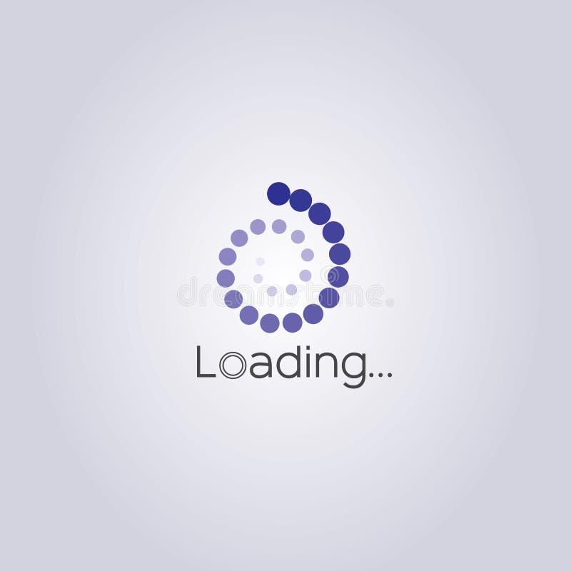 Loading Vector. Purple Color Vector Design and Background Stock Vector ...
