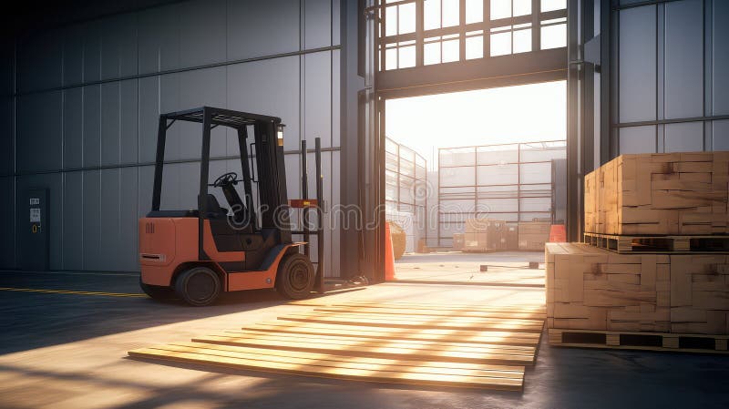 Loading Warehouse Dock Door Stock Illustration - Illustration of ...